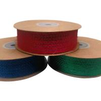 China 1mm Thickness Red Green Blue Belt Roller Nylon Jute Ribbon Webbing For Bag Strap for sale