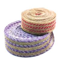 China Direct Jute Ribbon for Home Textile in Birthday and Christmas Line Colored Decoration for sale