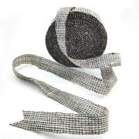 China Sustainable 4 Cm Red Orange Silver Colorful Christmas Decorative Jute Ribbon Webbing for sale