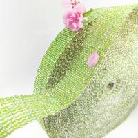 China Exquisite Deco Green Webbing 100% Jute 1.5 Inch Jute Ribbon for Webbing and Packaging for sale