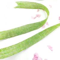 China Exquisite Deco Green Webbing 100% Jute 1.5 Inch Jute Ribbon for Webbing and Packaging for sale