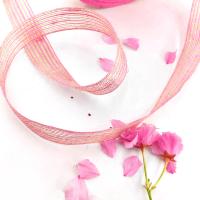 China 50% Jute 50% Polyester Fish Silk Glitter Decorative Jute Ribbon For Gift Packaging for sale