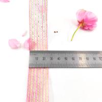 China 50% Jute 50% Polyester Fish Silk Glitter Decorative Jute Ribbon For Gift Packaging for sale