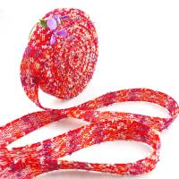 China Red Jute Burlap Fabric Ribbon Braided String Ribbon for Wedding and Party Decorations for sale