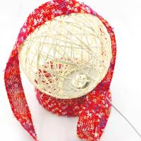 China Red Jute Burlap Fabric Ribbon Braided String Ribbon for Wedding and Party Decorations for sale