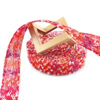 China Red Jute Burlap Fabric Ribbon Braided String Ribbon for Wedding and Party Decorations for sale