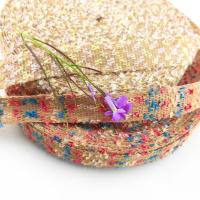 China Sustainable 3cm Wood Woven Silk Belt Eco-Friendly Choice for Christmas Gift Decoration for sale