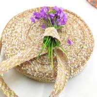 China Sustainable 3cm Wood Woven Silk Belt Eco-Friendly Choice for Christmas Gift Decoration for sale