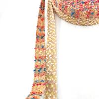 China Sustainable 3cm Wood Woven Silk Belt Eco-Friendly Choice for Christmas Gift Decoration for sale
