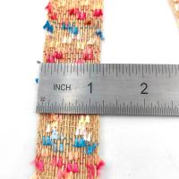China Sustainable 3cm Wood Woven Silk Belt Eco-Friendly Choice for Christmas Gift Decoration for sale