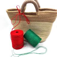 China 1mm Colorful Jute Twine Roll Durable Jute String Rope for Card Gift Packaging for sale