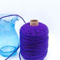 China 4.5mm Purple Craft Jute Rope Roll Twisted Jute Twine Hemp String for Gift Wrapping for sale
