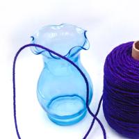 China 4.5mm Purple Craft Jute Rope Roll Twisted Jute Twine Hemp String for Gift Wrapping for sale