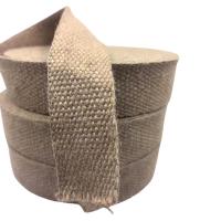 China 4 Cm Custom Size 1.5mm Thick Pure Jute Webbing for in Garment Manufacturing for sale