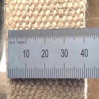China 4 Cm Custom Size 1.5mm Thick Pure Jute Webbing for in Garment Manufacturing for sale