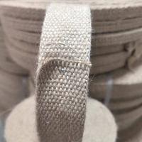 China 4 Cm Custom Size 1.5mm Thick Pure Jute Webbing for in Garment Manufacturing for sale
