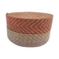 China 4 Cm Wide 2.5mm Thickness Jute Webbing Herringbone Webbing Edging For Eco-friendly Shoes for sale