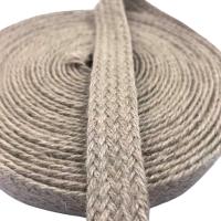 China Custom Size 17 Braided Jute Belt Biodegradable Eco Natural 2.5cm Webbing Belt in Colors for sale