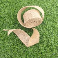 China Jute Decorative Webbing for Bags Decoration 45mm Wide Green Home Textile for sale