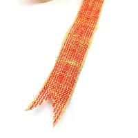 China 100% Jute Fabric Cloth Christmas Bow Jute Ribbon With Yellow Edge for Home Decoration for sale