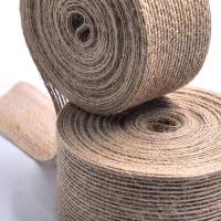 China 80% Jute 20% Polyester Ribbon 10*10*4cm Webbing for Sustainable and Gift Decoration for sale