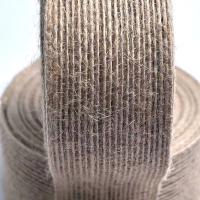 China 80% Jute 20% Polyester Ribbon 10*10*4cm Webbing for Sustainable and Gift Decoration for sale