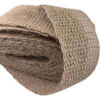 China Sustainable 100% Jute Clothing Accessories Webbing Belt Woven Edge Jute Webbing for 2024 for sale