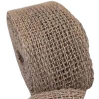 China Sustainable 100% Jute Clothing Accessories Webbing Belt Woven Edge Jute Webbing for 2024 for sale