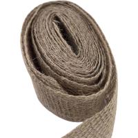 China Sustainable 100% Jute Clothing Accessories Webbing Belt Woven Edge Jute Webbing for 2024 for sale