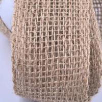 China Sustainable 100% Jute Clothing Accessories Webbing Belt Woven Edge Jute Webbing for 2024 for sale