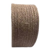 China 80% Jute 20% Polyester Customized Durable Sustainable Fish Ribbon 10*10*4cm Webbing for sale