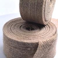 China 80% Jute 20% Polyester Customized Durable Sustainable Fish Ribbon 10*10*4cm Webbing for sale