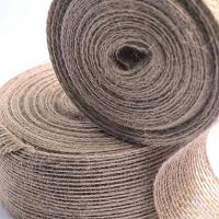 China 80% Jute 20% Polyester Customized Durable Sustainable Fish Ribbon 10*10*4cm Webbing for sale