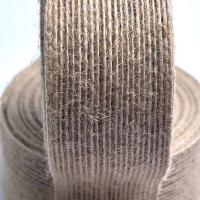 China 80% Jute 20% Polyester Customized Durable Sustainable Fish Ribbon 10*10*4cm Webbing for sale