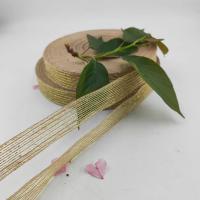 China DIY Jute Ribbon with 25mm Hemp Jute Webbing Simple Style Burlap Fish Silk Ribbon for sale