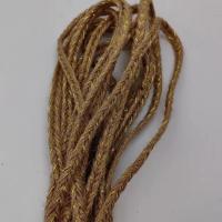China Eco-friendly Layout Materials Width CUSTOM Twisted Colored Gold Jute Braid and Leaves for sale