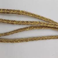 China Eco-friendly Layout Materials Width CUSTOM Twisted Colored Gold Jute Braid and Leaves for sale