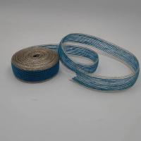 China Colorful Edge Fishing Thread Jute Ribbon Curtain Hook Fabric Ribbon for Bag Belt for sale