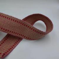China Manufacturers Customized Jute Webbing Double Color Backpack Strap with Custom Colors for sale
