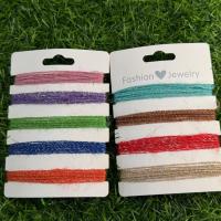 China Customizable Length Cross Boundary Color Jute Rope Christmas Decoration Handmade DIY for sale