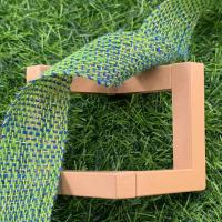 China Plain 4 Cm Christmas Decorative Jute Ribbon 100% Jute Red Orange Silver Colorful for sale