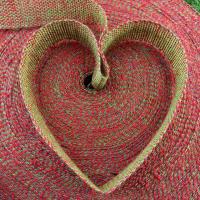 China Christmas Decoration Jute Gold Ribbon Eco-friendly and Sustainable Choice for Home Textile for sale