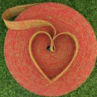 China Christmas Decoration Jute Gold Ribbon Eco-friendly and Sustainable Choice for Home Textile for sale