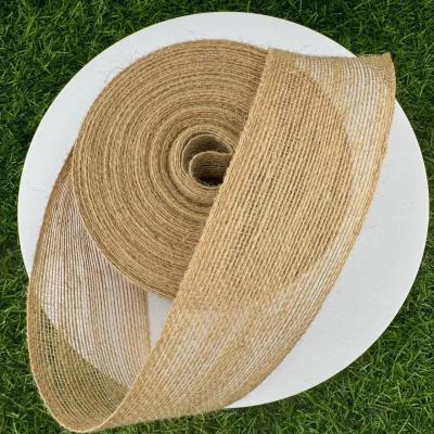China Jute Fishing Line Woven Ribbon for Clothing Shoes Hats Accessories Customized Colors for sale