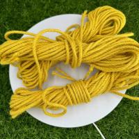 China High Tensile Strength Jute Rope 's Yellow Multi-strand Cords with 30 Years Experience for sale