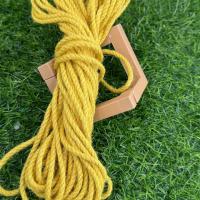 China High Tensile Strength Jute Rope 's Yellow Multi-strand Cords with 30 Years Experience for sale