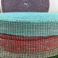 China 4 cm Jute Ribbon Pure Natural Jute Color for Environmentally Friendly Gift Packaging for sale