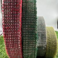 China 4 cm Jute Ribbon Pure Natural Jute Color for Environmentally Friendly Gift Packaging for sale