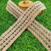 China Sustainable jute lace ribbon the perfect finishing touch for home decoration for sale