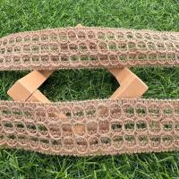 China Choose Sustainability Natural Jute Lace Woven Ribbon for Eco-Friendly Furniture Decor for sale